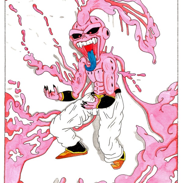 Kid Buu Art - Etsy