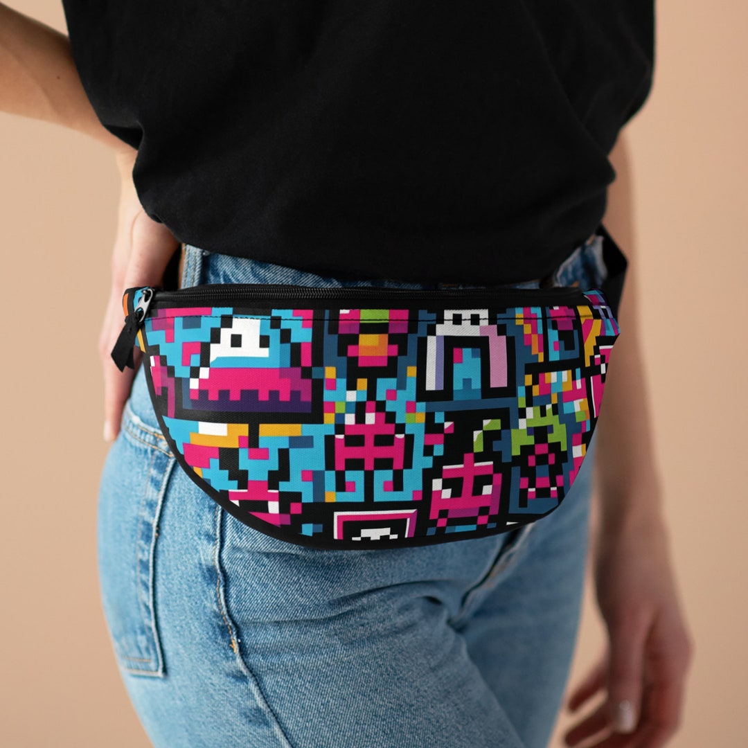 Pixel Playground 8-bit Fanny Pack With Adjustable Strap | Vintage ...