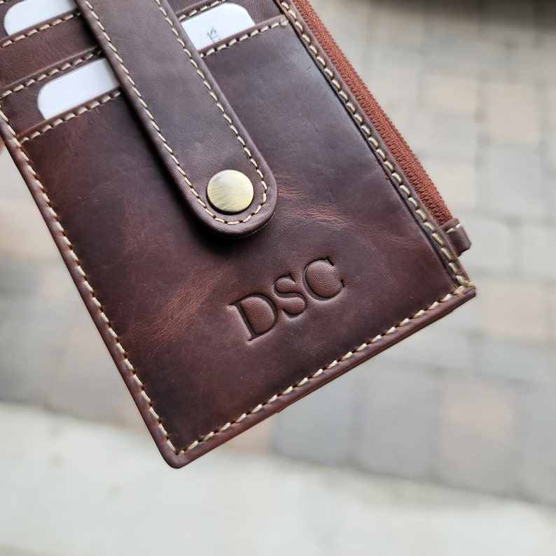 AG Wallets Full Grain Cow Napa Brown Distressed Leather - Etsy