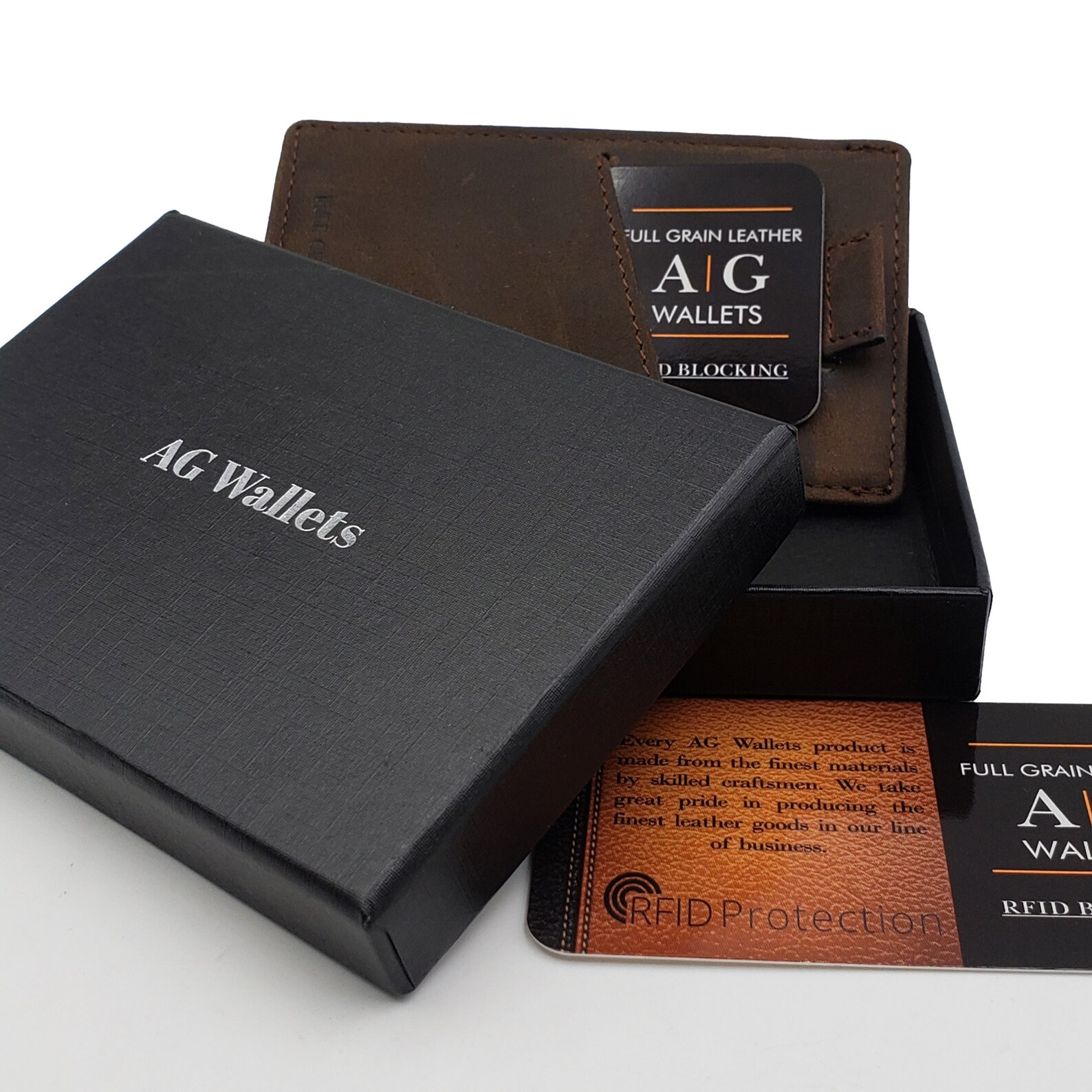 AG Wallets Slim Leather Card Sleeve Wallet Ultra-slim - Etsy