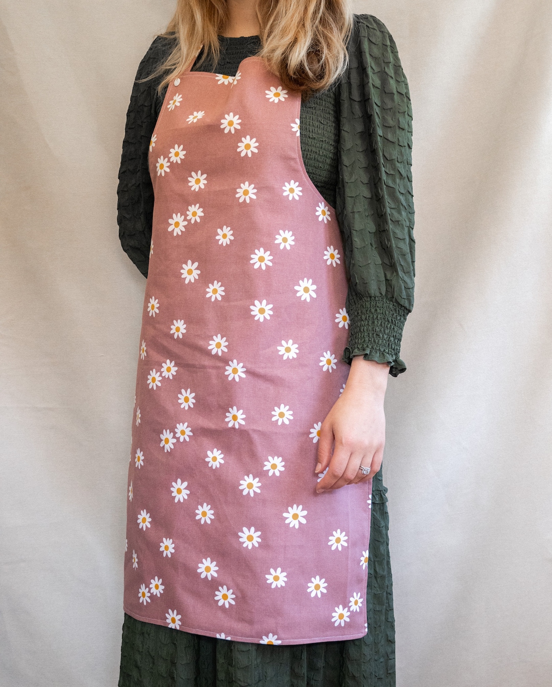 Waterproof Adult Apron Rose Daisies - Etsy Australia