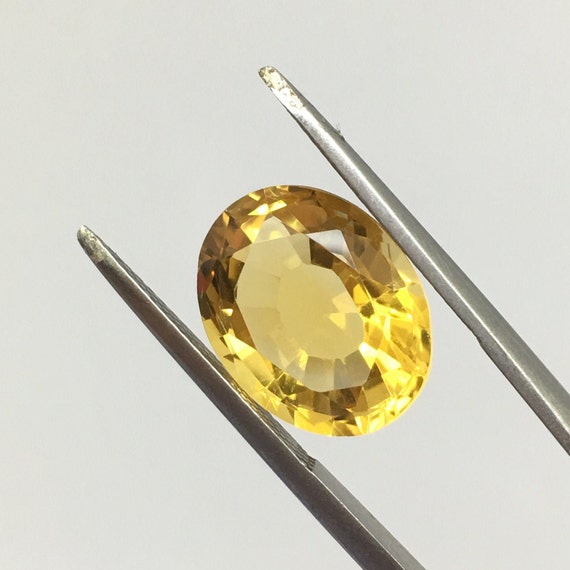 Natural Citrine Gemstone Oval Brilliant Cut Stone 5.82 Ct - Etsy