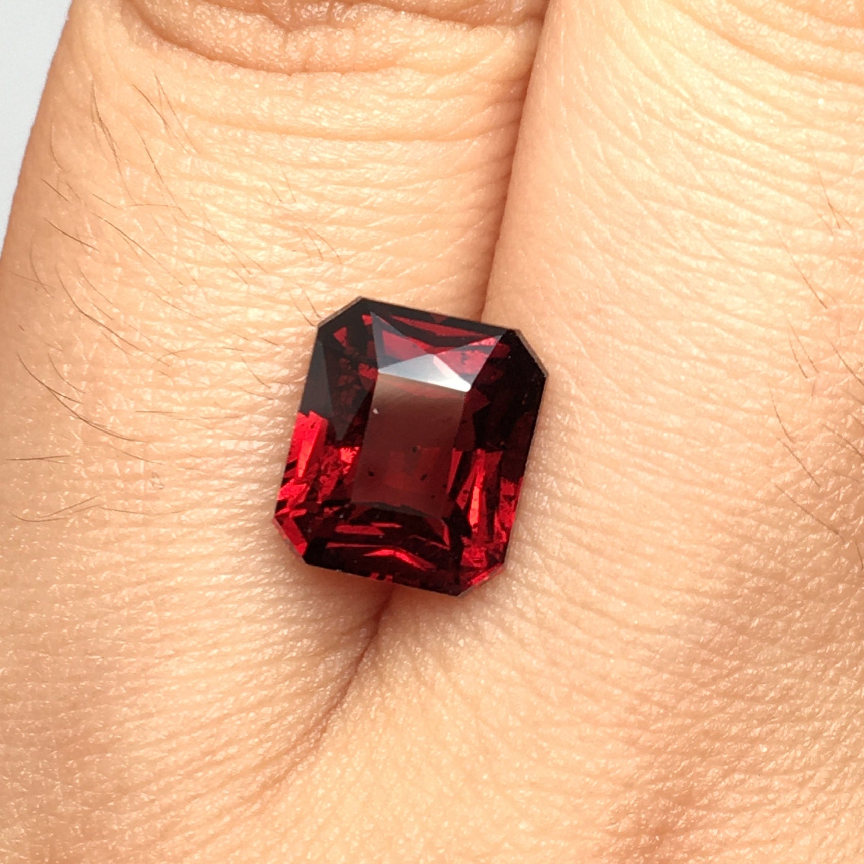 Natural Red Garnet Garnet Gemstone 3.06 Ct Eye Clean | Etsy