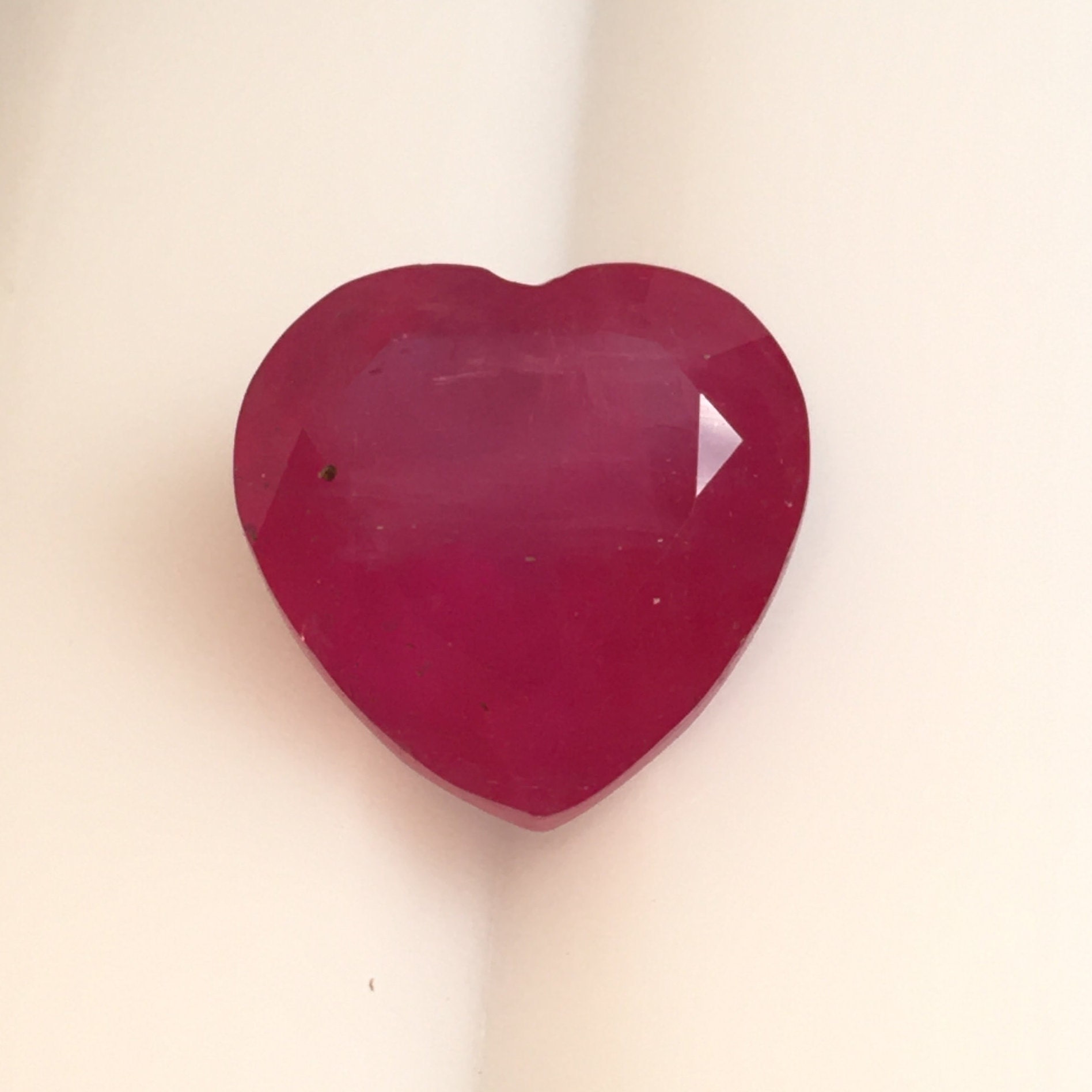 Natural Ruby Heart Shaped Treated 5.06 carat Faceted Ruby | Etsy