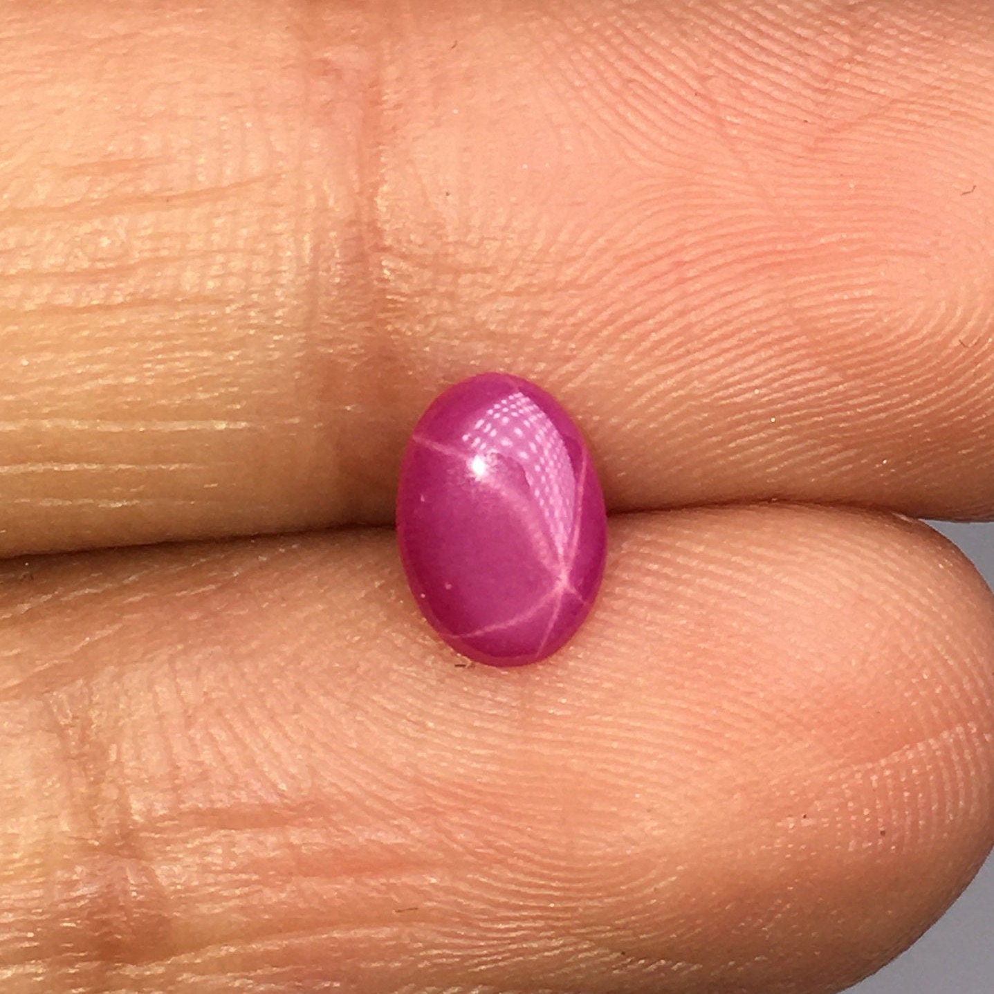 Natural Burmese Star Ruby0.49 Ct Natural Pink Cabochon Ruby oval Shape ...