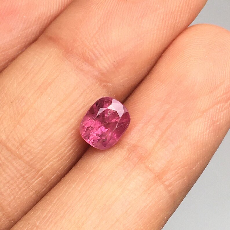Natural Burmese Ruby 1.18 Ct Natural Hot Pink Ruby oval | Etsy