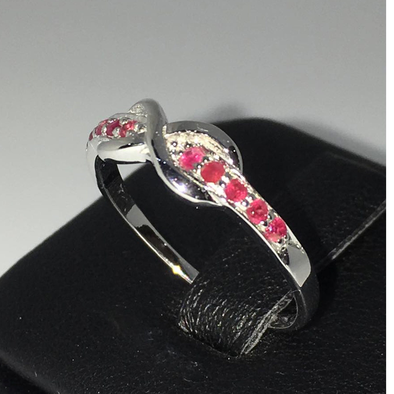 Ruby Infinity Love Ring /gemstones Ring /ruby Ring /valentines Day Ring ...