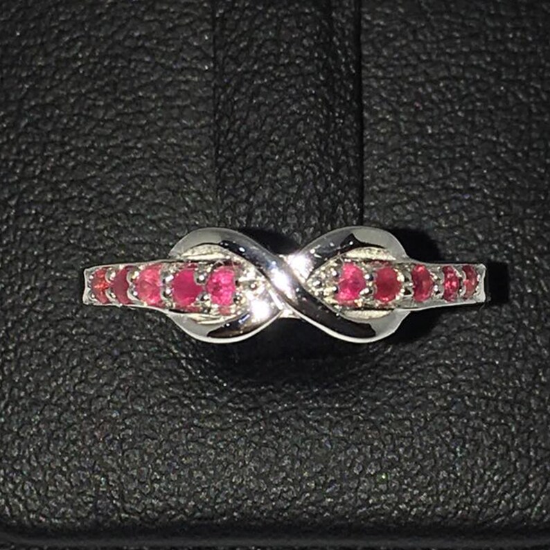 Ruby Infinity Love Ring /gemstones Ring /ruby Ring /valentines Day Ring ...
