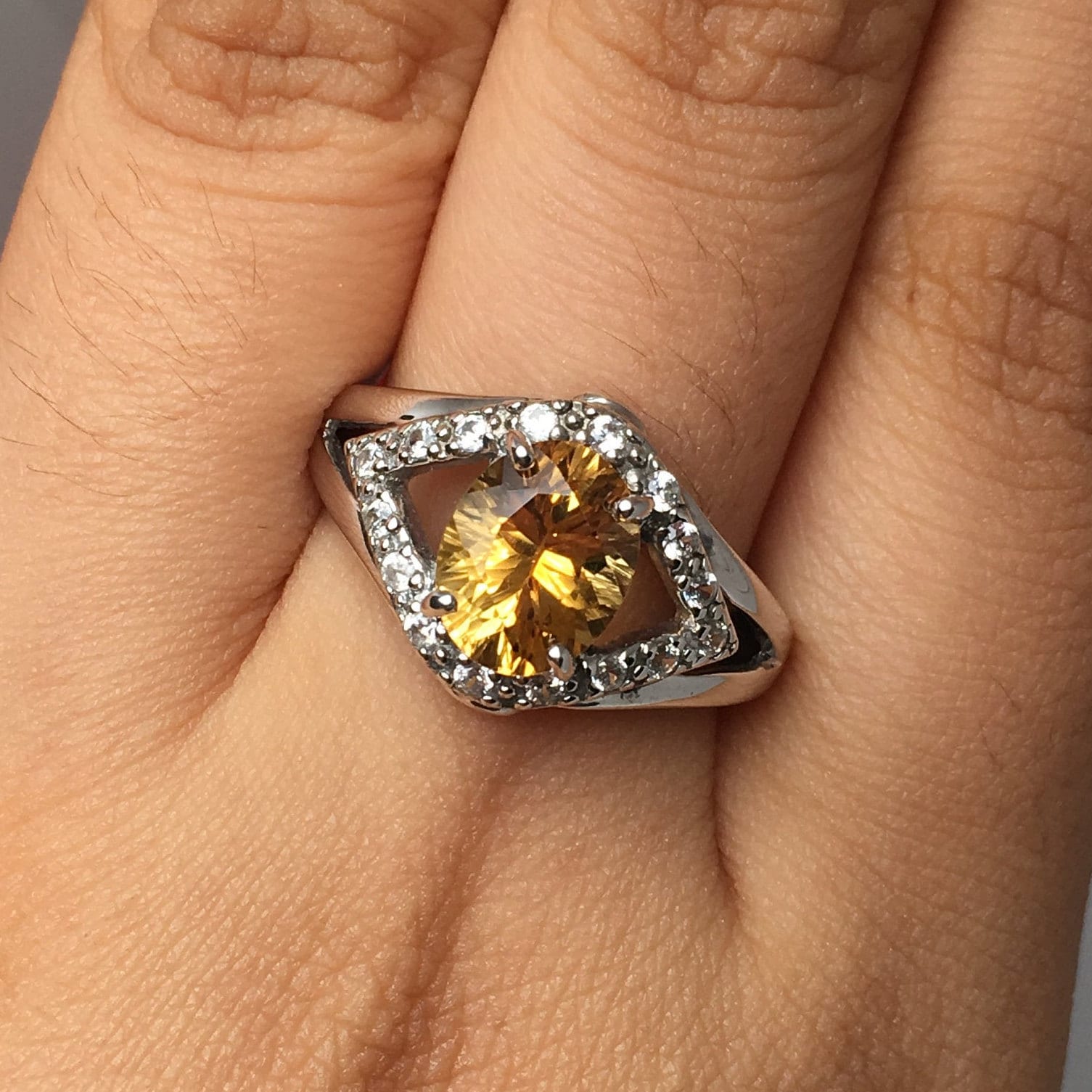 Natural Yellow Citrine citrine Ring citrine - Etsy