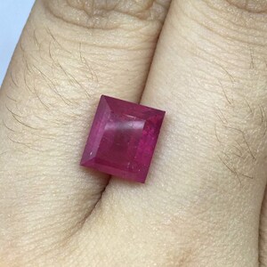 Natural Ruby ~ Treated 3.2 Ct Faceted Cut Ruby ~ Ruby for Your Love One ...
