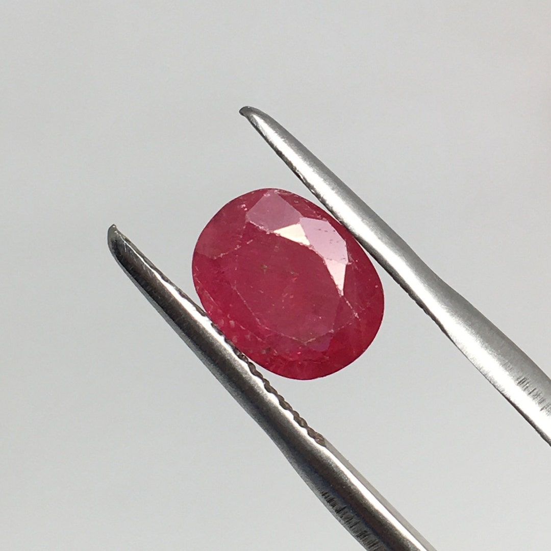Natural Burmese Ruby ~1.99 Ct Natural Pigeon Blood Ruby ~oval Shape ...