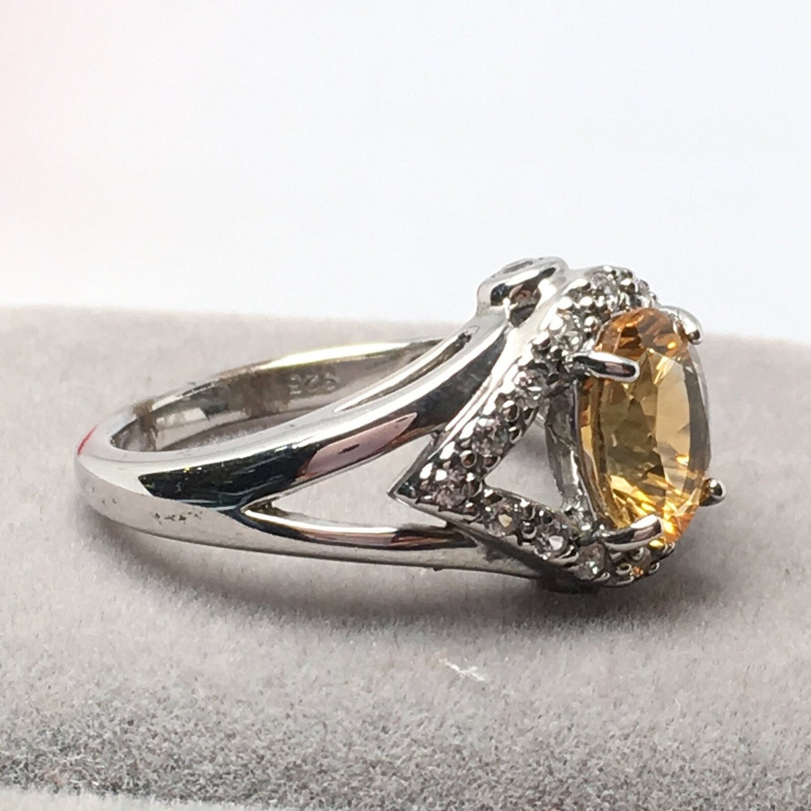 Natural Yellow Citrine citrine Ring citrine Jewelryanniversary Gift ...
