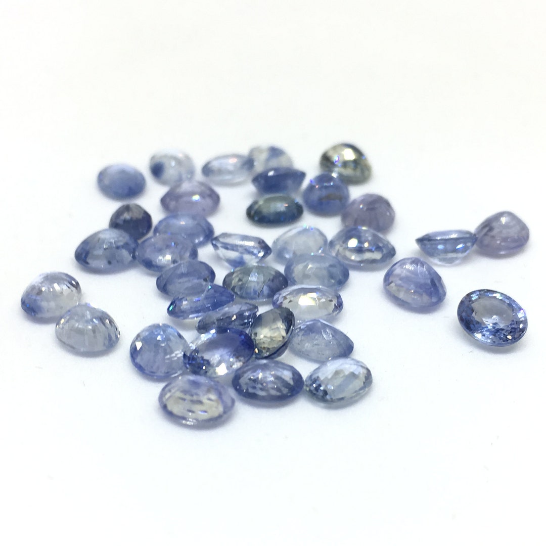 Blue Sapphire Natural ~ Light Blue Ceylon Lavender Sapphire Lot ~16.47 ...