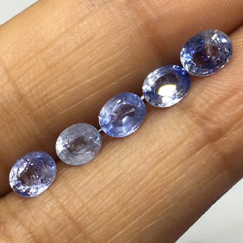 Blue Sapphire Natural Light Blue Ceylon Lavender Sapphire - Etsy