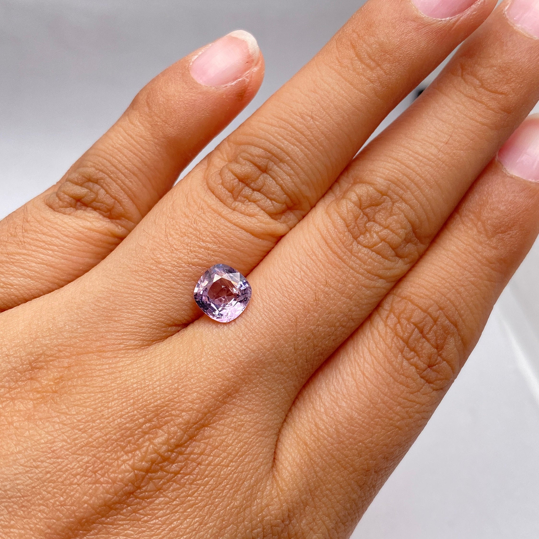 UNHEATED Spinel lavender Spinel With Certificate cushion Shape Spinel 1 ...