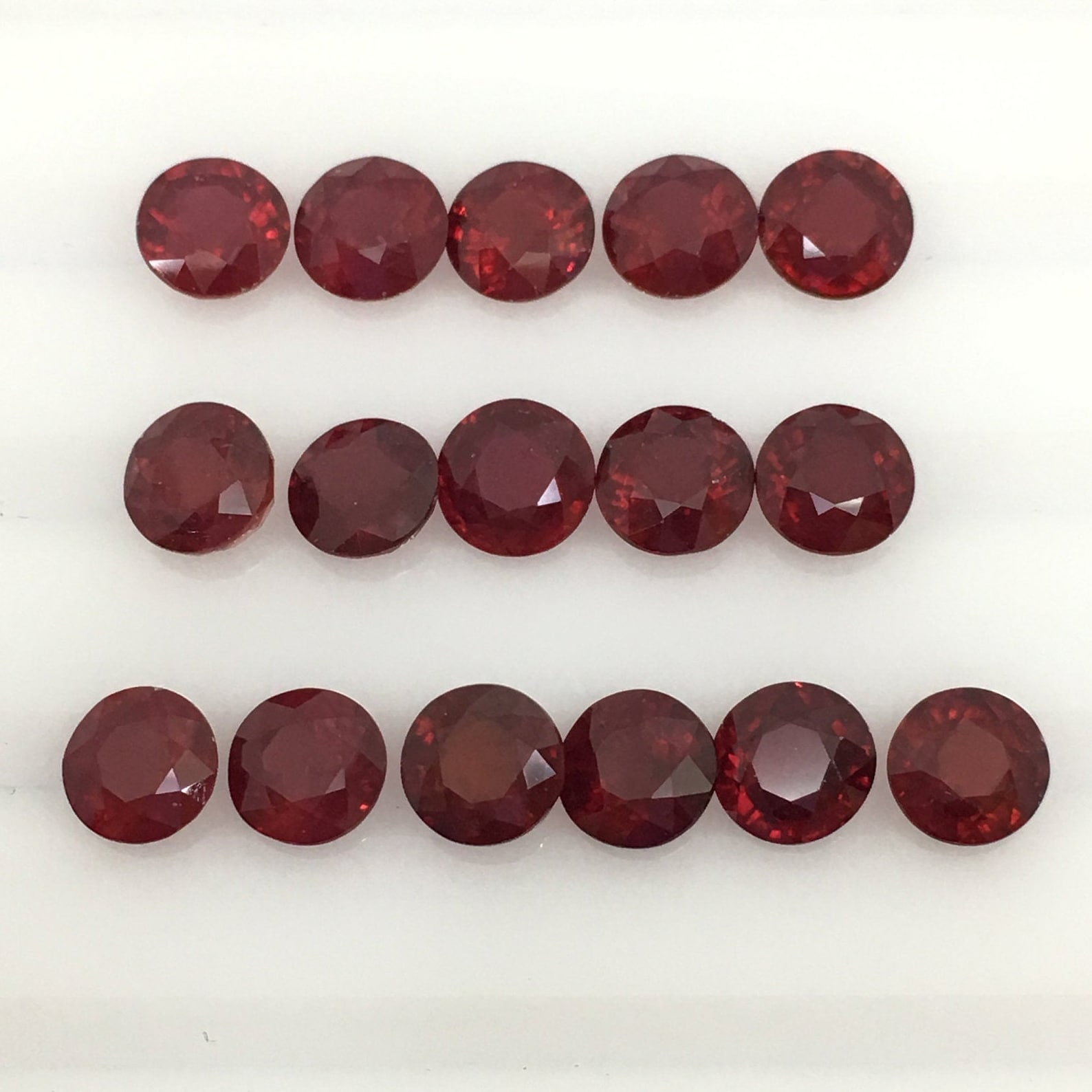 Ruby Natural red African Ruby Lot 7 Mm Size 29.89 Ct 16 - Etsy
