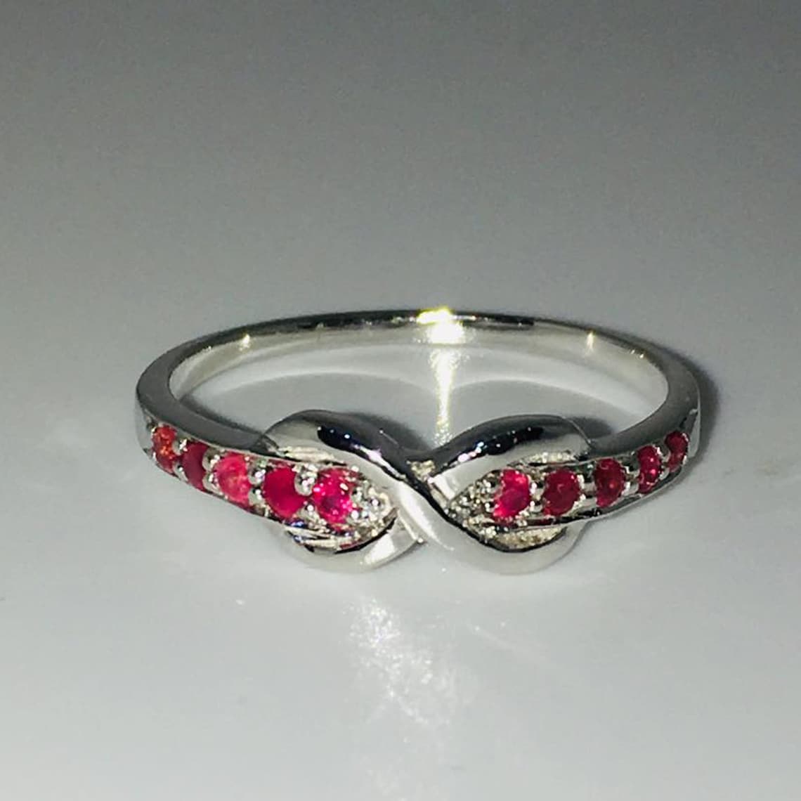 Ruby Infinity Love Ring /gemstones Ring /ruby Ring /valentines - Etsy
