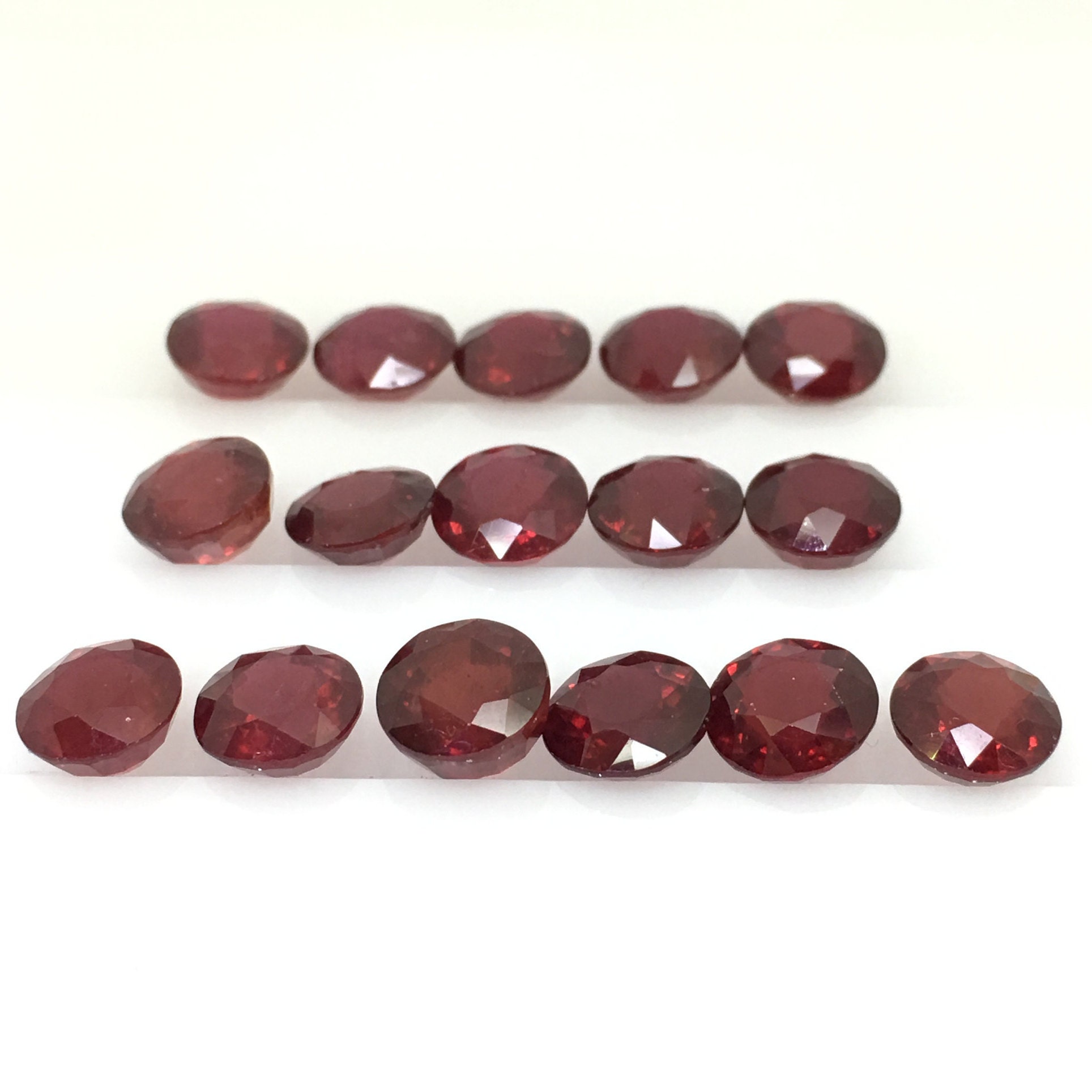 Ruby Natural red African Ruby Lot 7 Mm Size 29.89 Ct 16 - Etsy