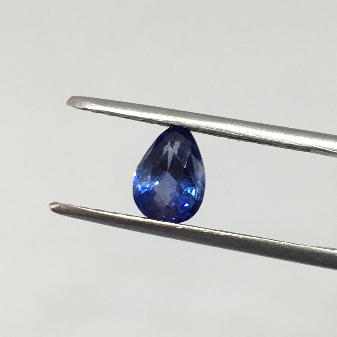 Natural Blue Sapphire 1.02 Ct Natural Pear Shaped Bright Blue Sapphire ...