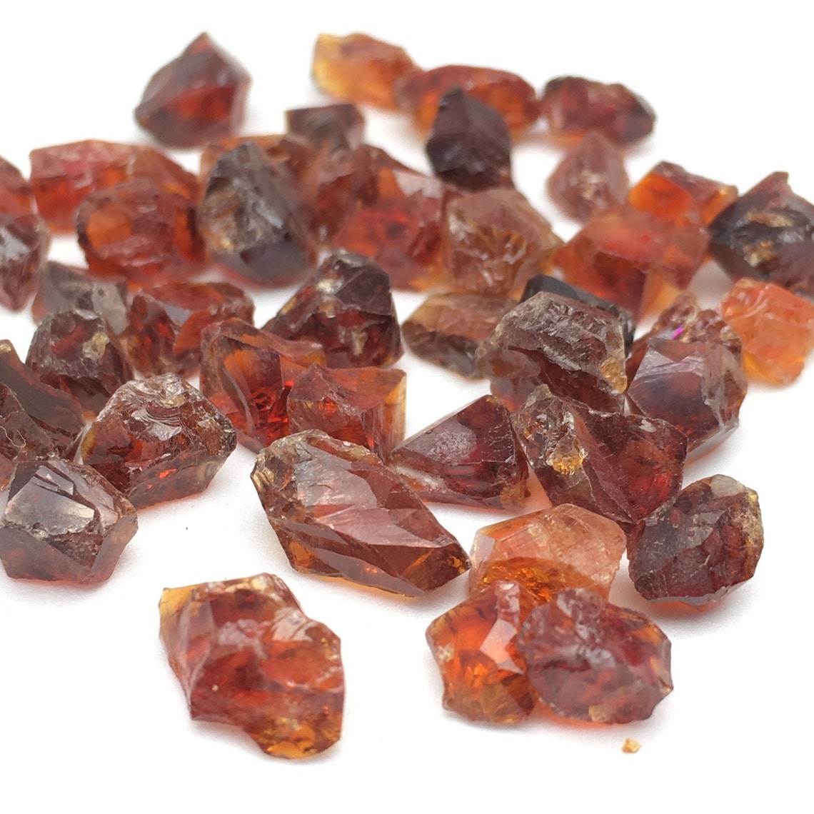Natural Raw Garnet beautiful Orange-red Garnet Rough healing - Etsy