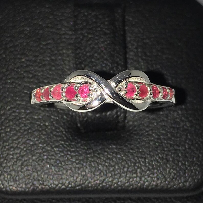 Ruby Infinity Love Ring /gemstones Ring /ruby Ring /valentines Day Ring ...