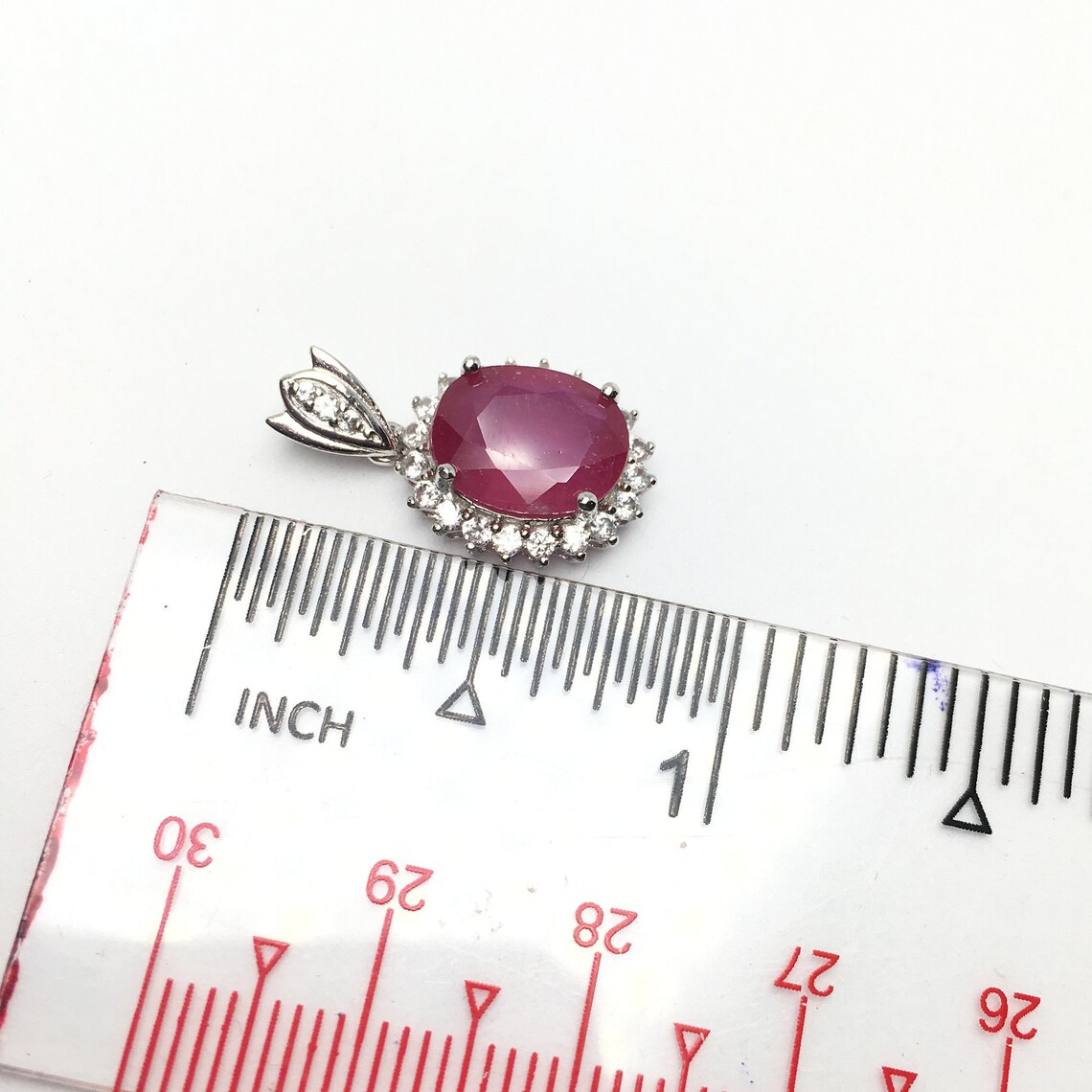 Vintage Style Ruby Pendant Ruby Jewelry Gemstone Pendant - Etsy