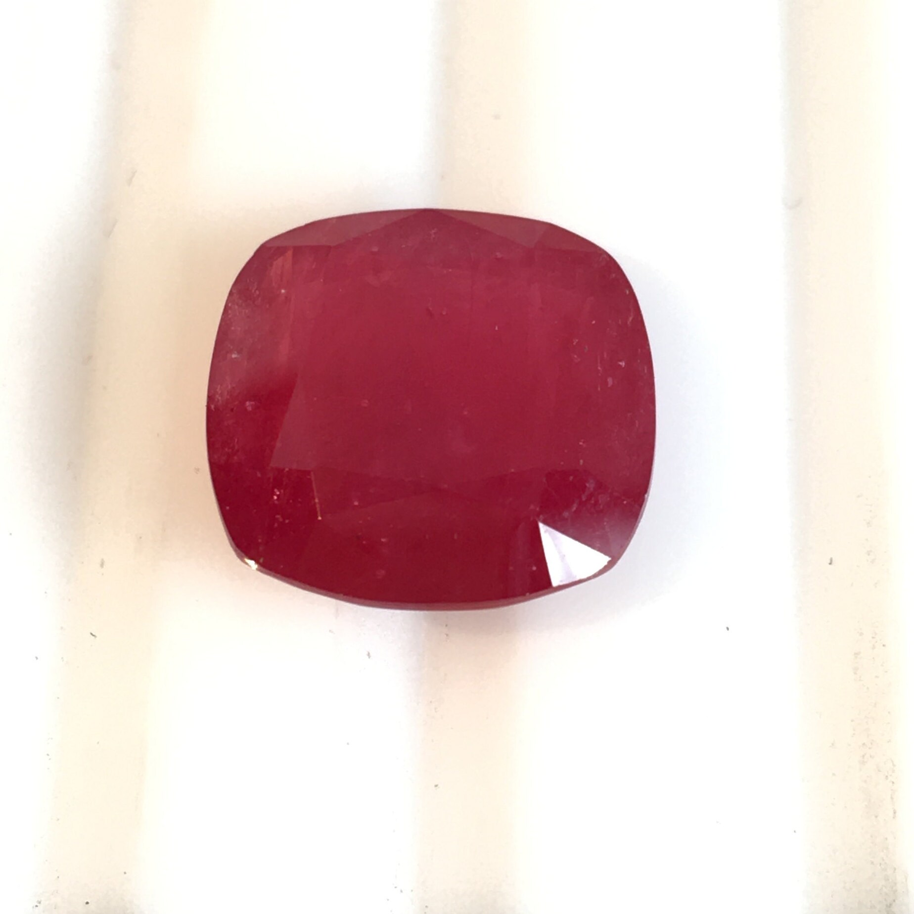 Natural Ruby Cushion Cut Treated Big 6.23 Carat - Etsy
