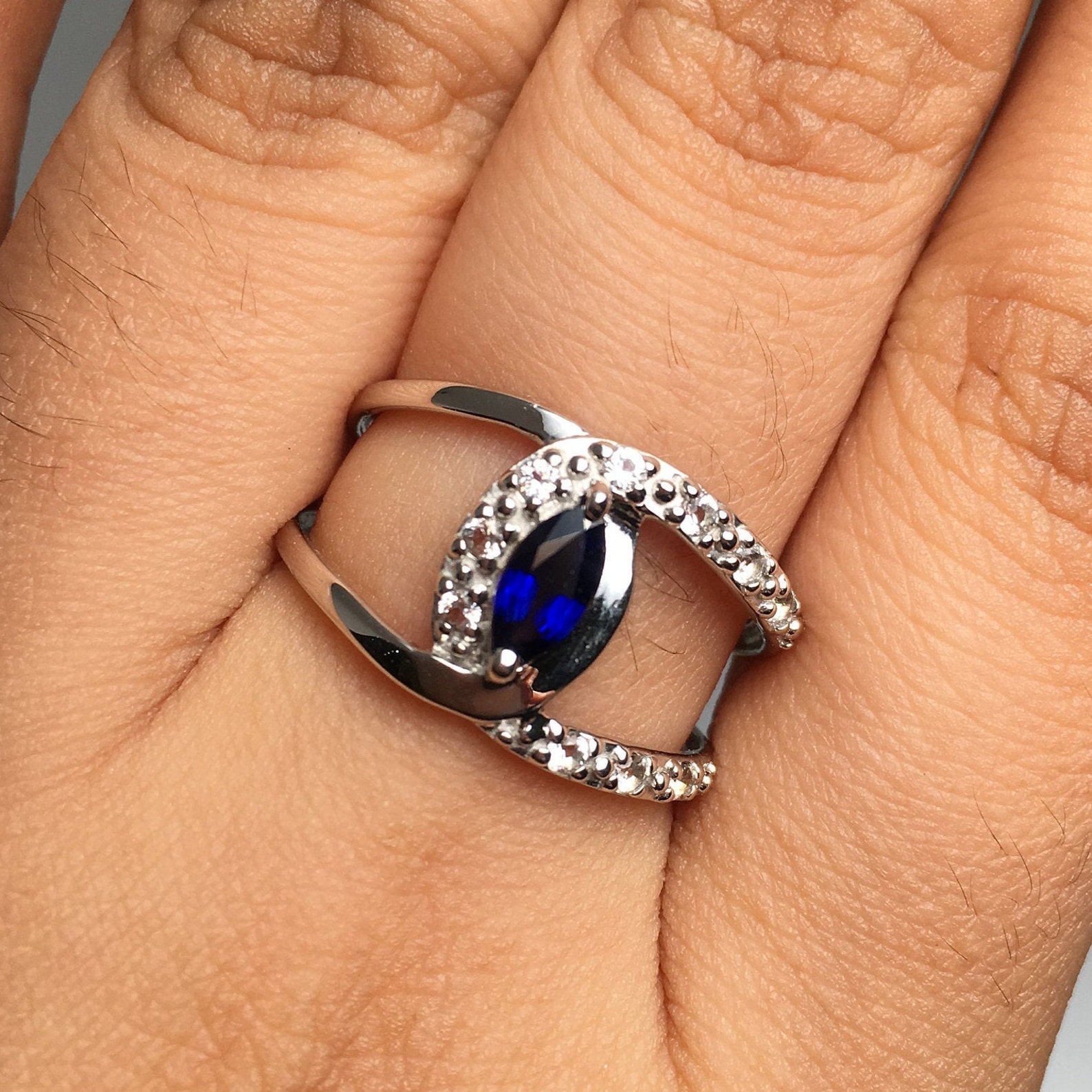 Natural Blue Sapphire ~ Beautiful Sapphire Ring ~ Sapphire Jewelry ...