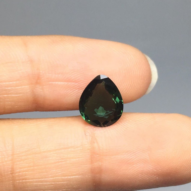 Chrome Tourmaline ~natural Tourmaline ~1.54 Ct Natural Pear Shape ...