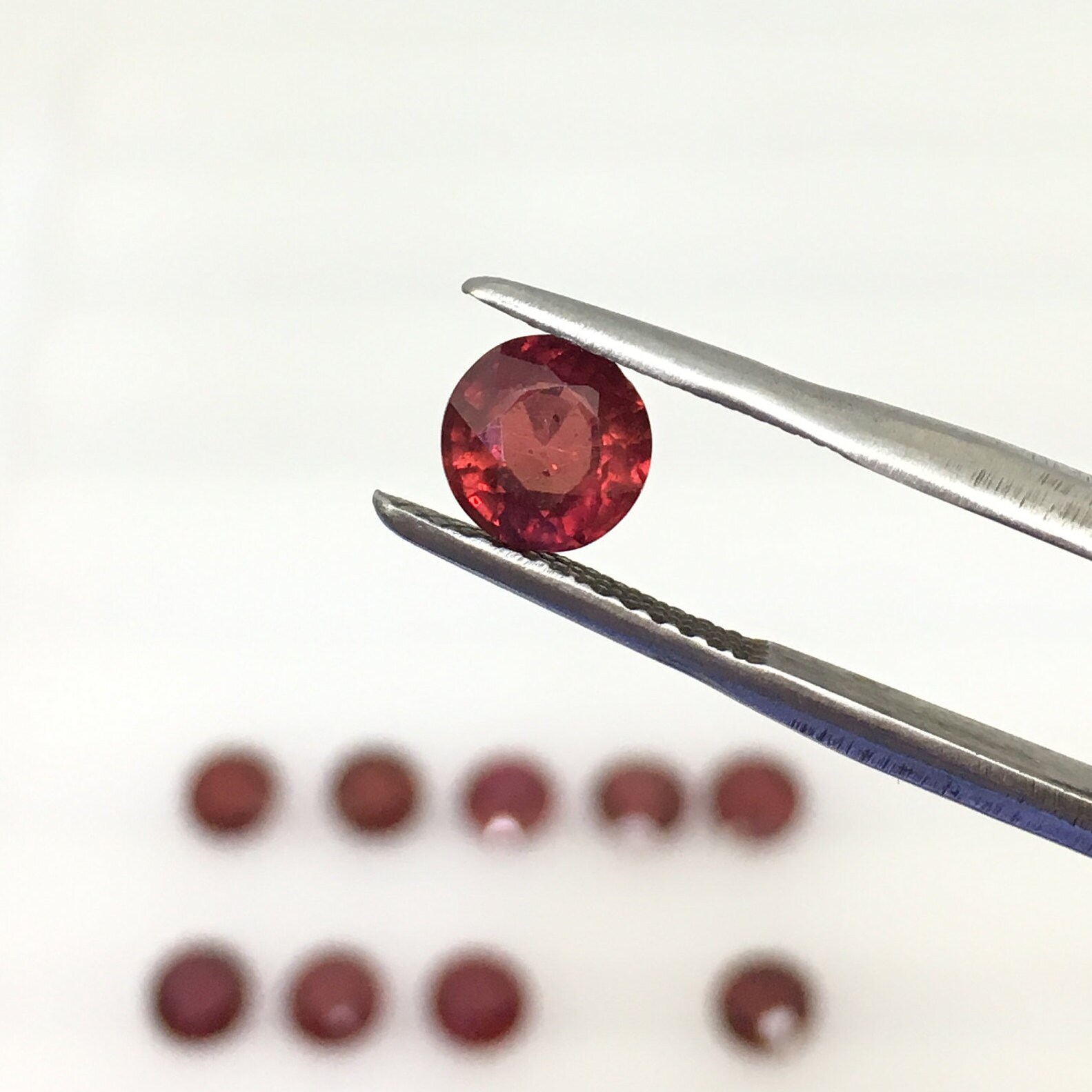 Ruby Natural ~red African Ruby Lot ~5.9 Mm Size 10.68 Ct ~10 Pcs Lot ...