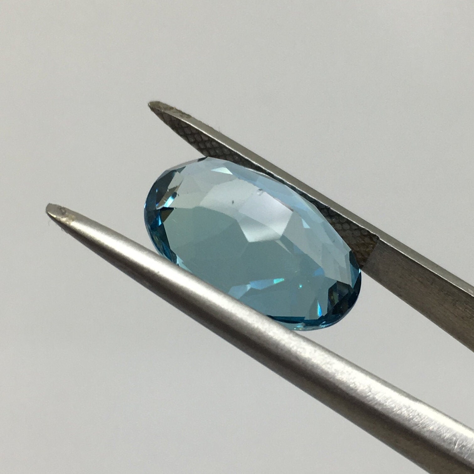 Natural London Blue Topaz Gemstone Oval Cut Stone 7.29 Ct | Etsy