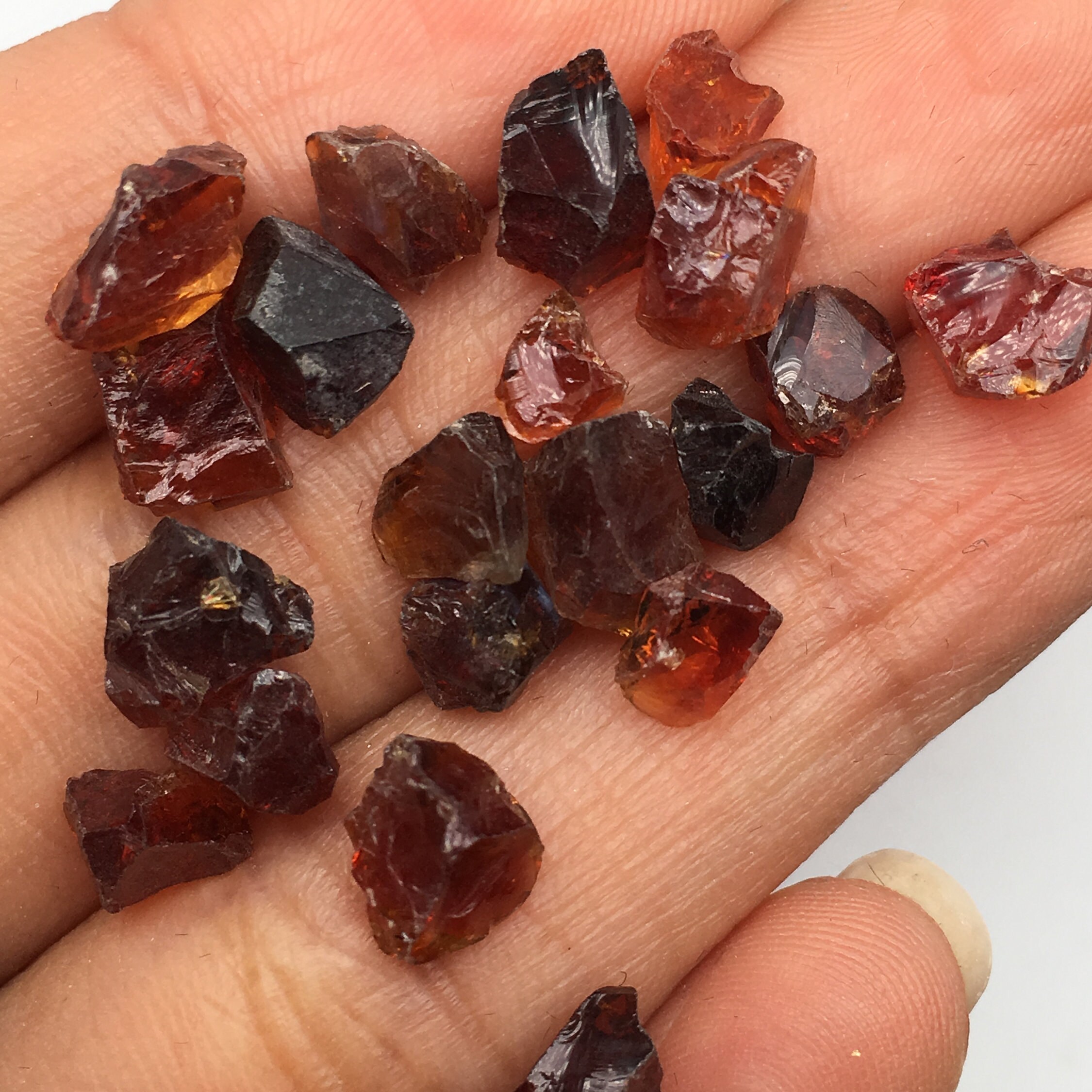 Natural Raw Garnet beautiful Orange-red Garnet Rough healing - Etsy