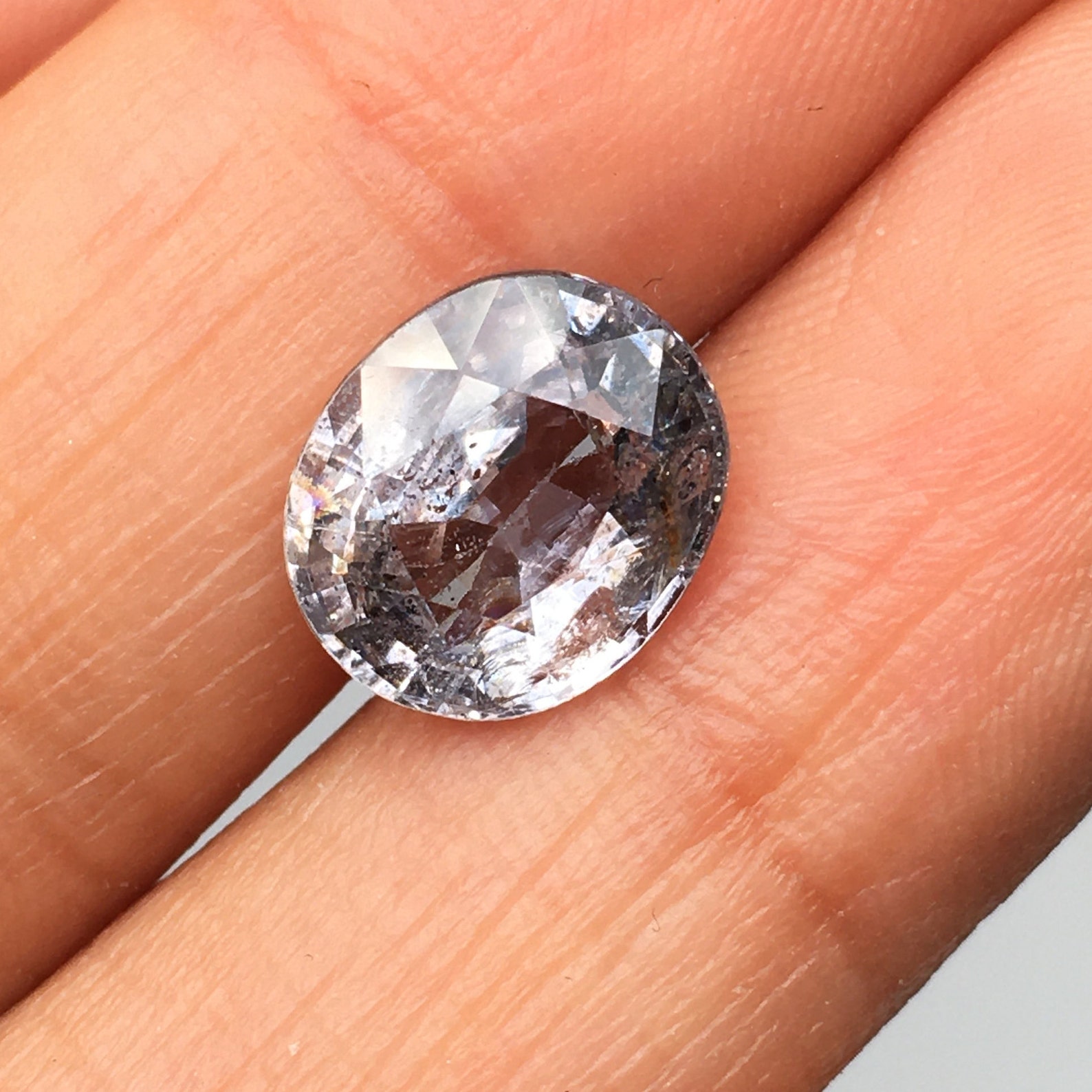 Natural White Spinel Natural Gemstone burma Spinel 2.92 - Etsy