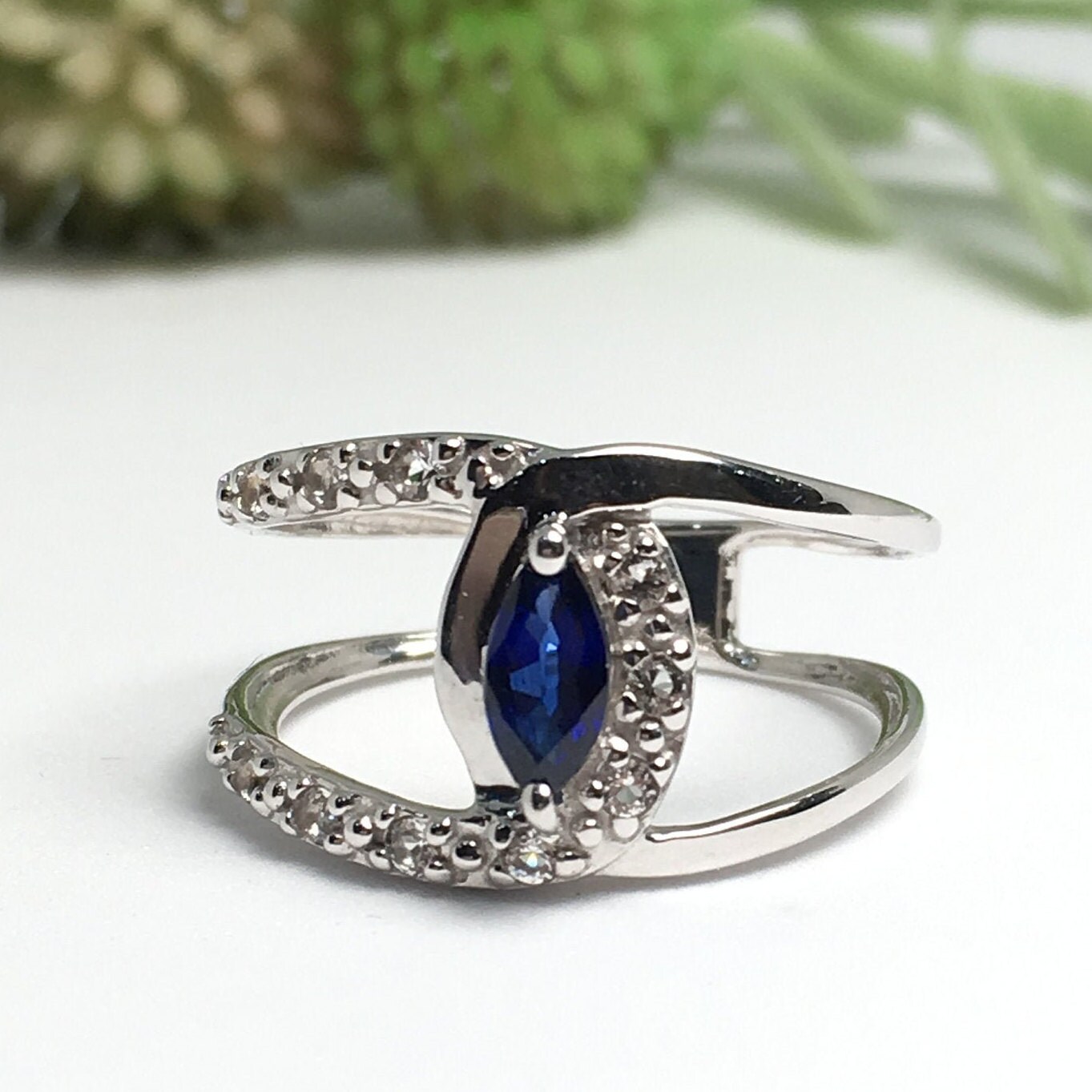 Natural Blue Sapphire Beautiful Sapphire Ring Sapphire | Etsy