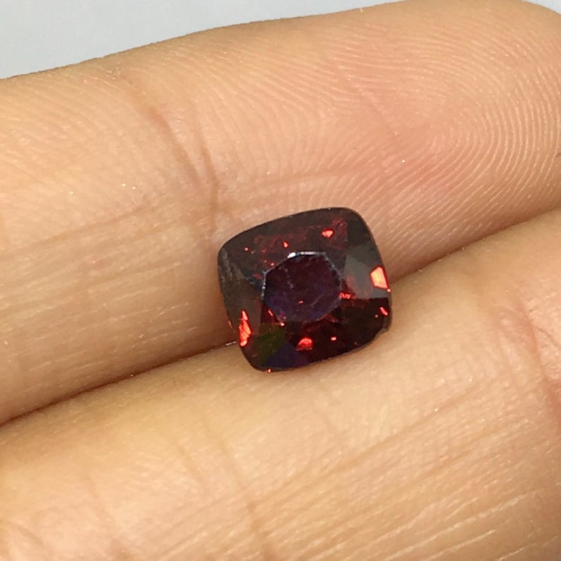 Natural Red Spinel 1.65 Ct Red Gemstone Beautiful Cushion - Etsy