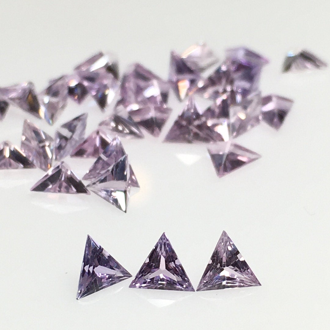Lote colorido de zafiro de Ceilán - Piedras preciosas de talla triangular de 5,25 ct - Piedra de ...