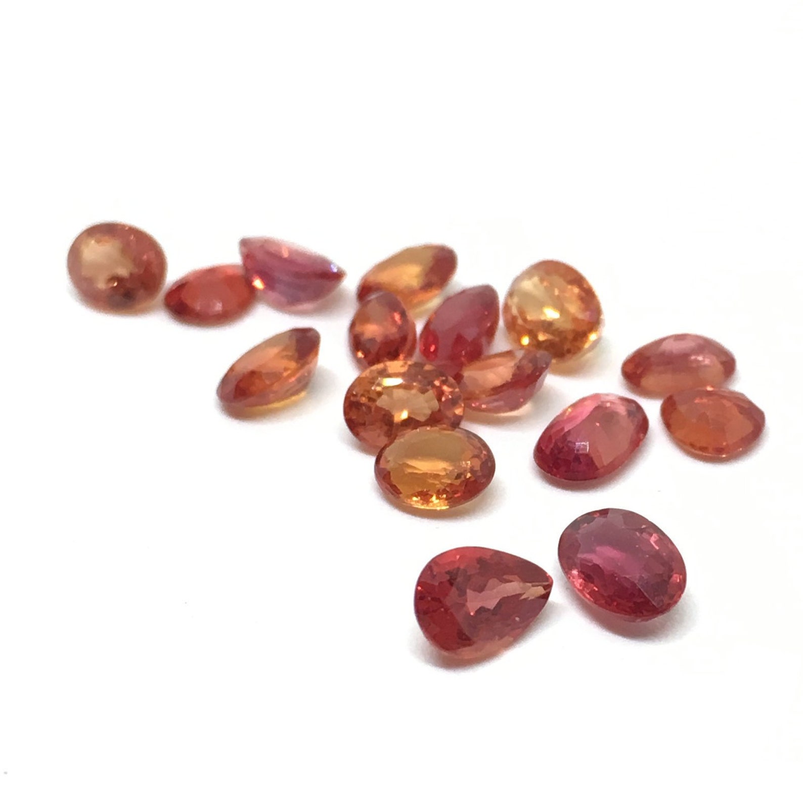 Natural Orange Sapphire Burnt Orange Color Sapphire Rare - Etsy