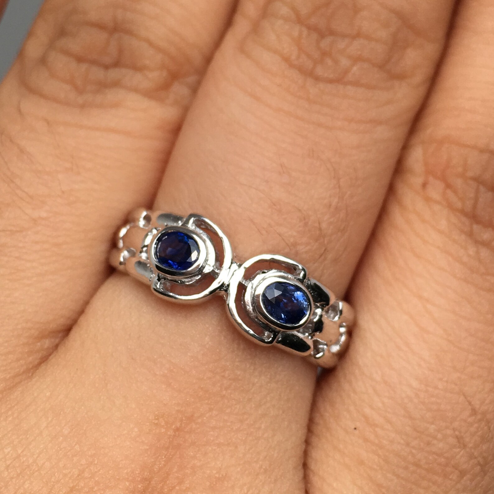 Natural Blue Sapphire Beautiful Sapphire Ring Sapphire - Etsy