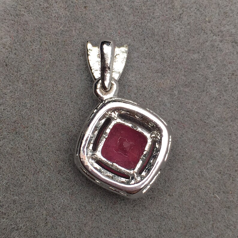 Vintage Style Ruby Pendant Ruby Jewelry Gemstone Pendant - Etsy