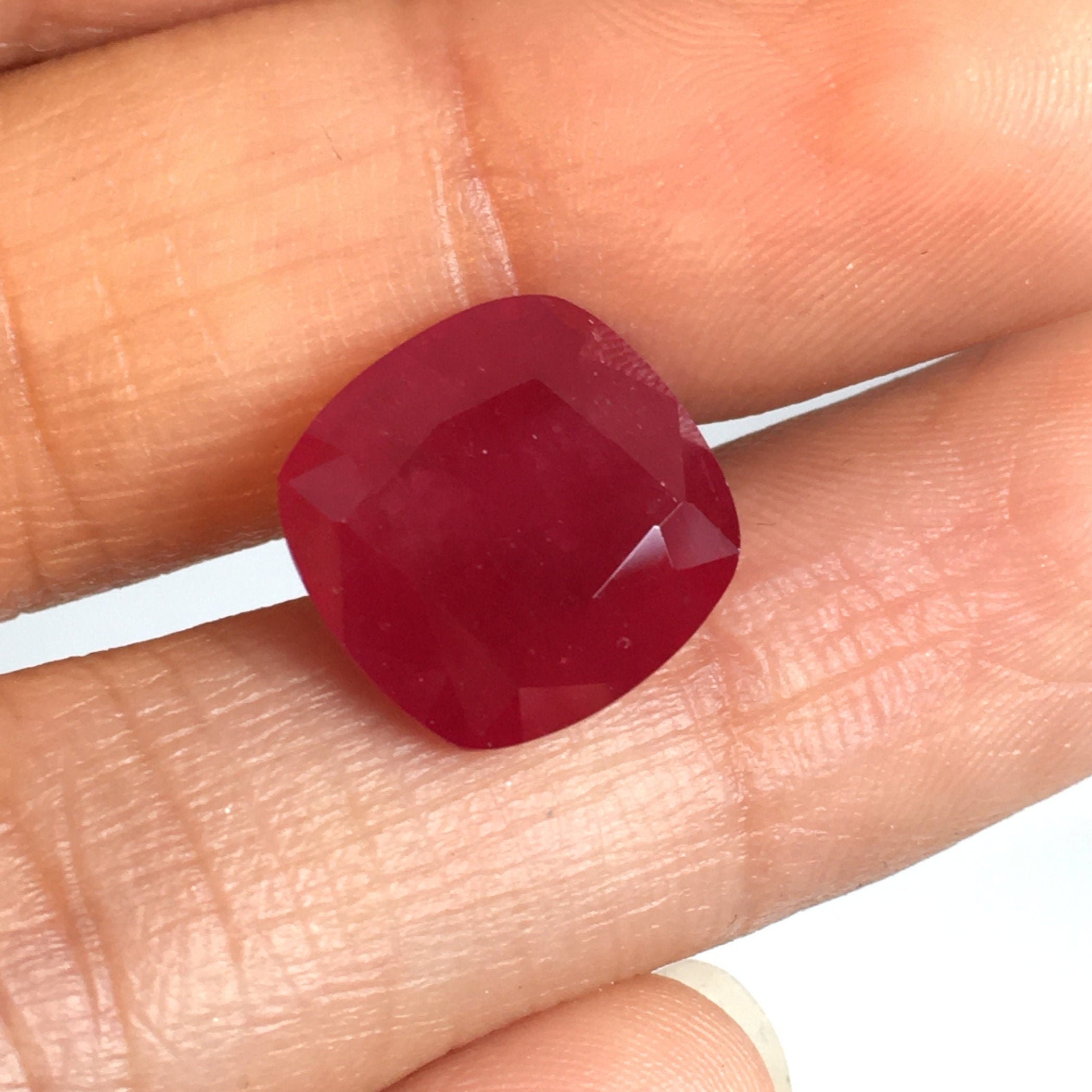 Natural Ruby Cushion Cut Treated Big 6.23 Carat - Etsy