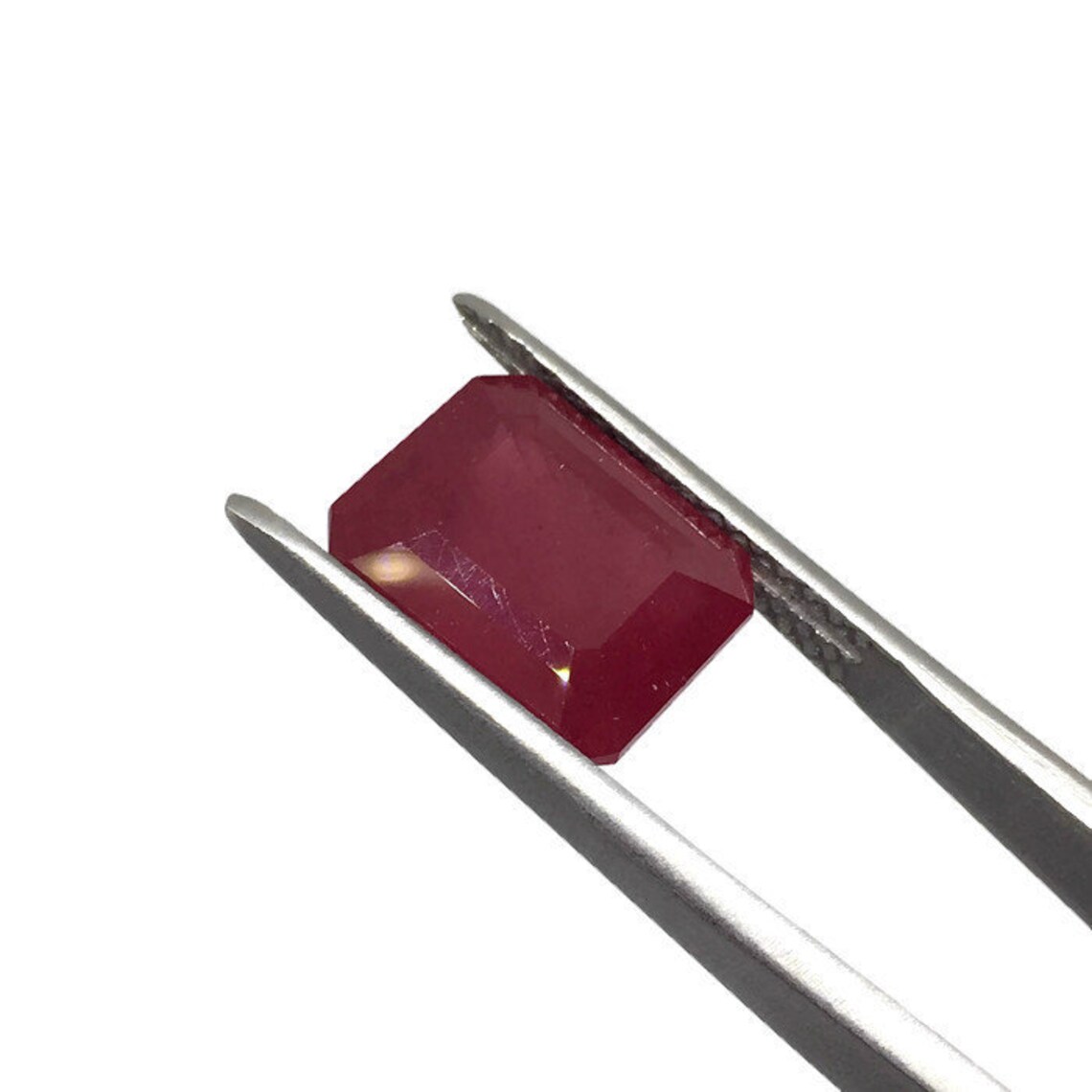 Natural Ruby Emerald Cut Treated 9.92 Ct Faceted Cut Ruby - Etsy