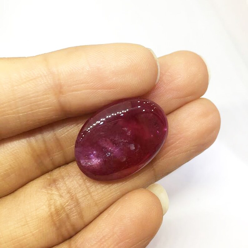 Ruby /treated Ruby/huge Ruby/oval Cabochon Cut/32.91 Ct Size/red Ruby ...