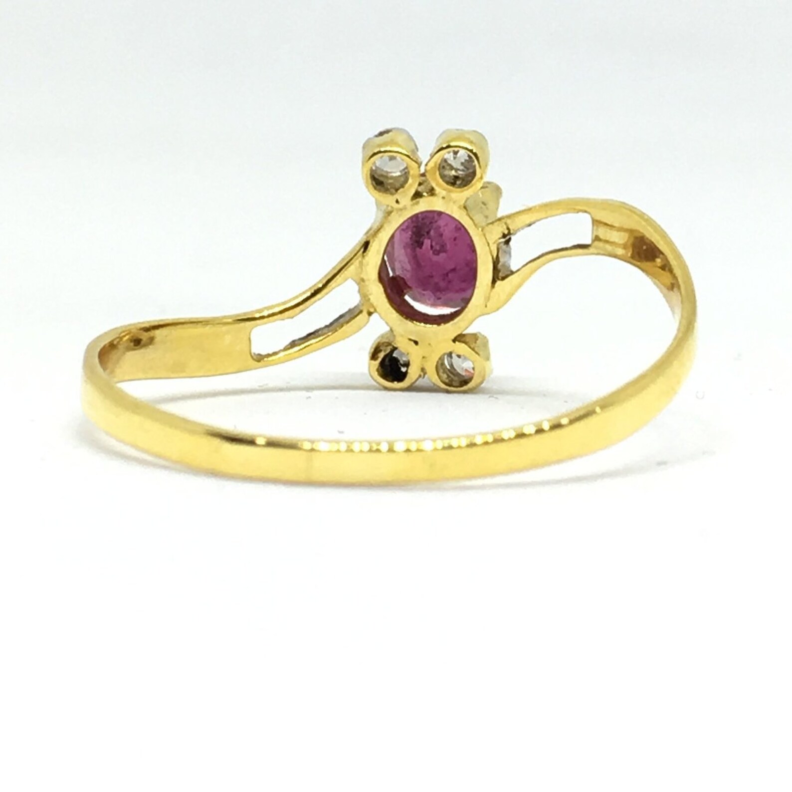 Natural red ruby Solid 9K gold ring Ruby Oval Shaped Ring | Etsy