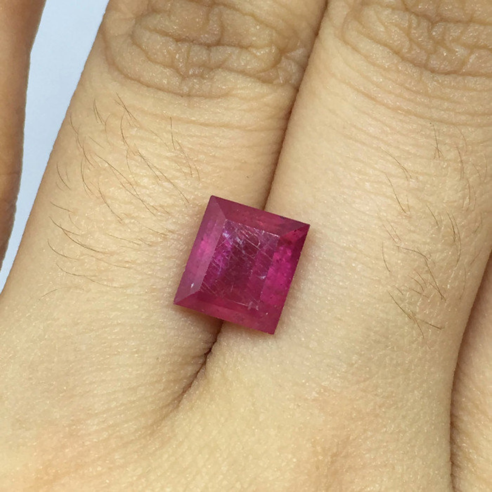 Natural Ruby Treated 3.2 Ct Faceted Cut Ruby Ruby for Your - Etsy