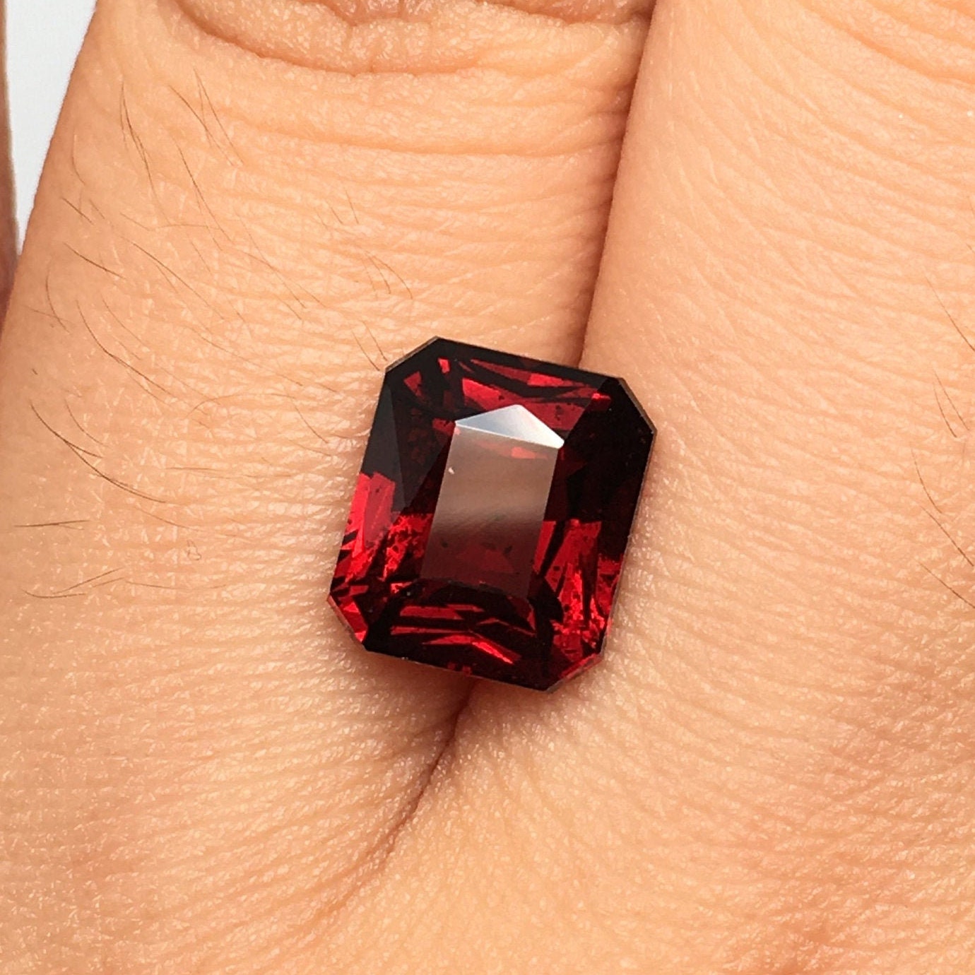Natural Red Garnet Garnet Gemstone 3.06 Ct Eye Clean | Etsy
