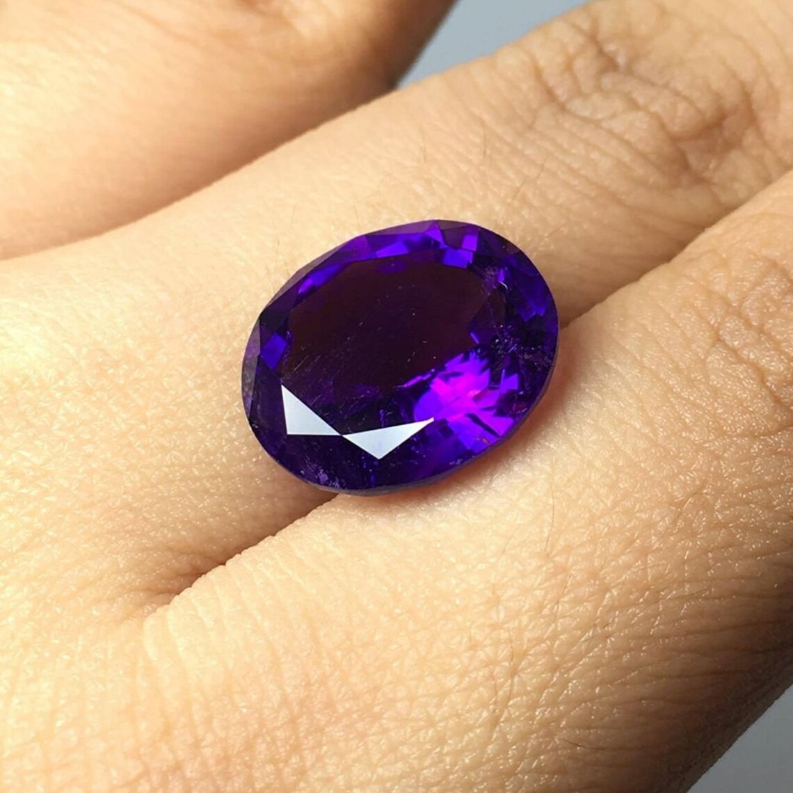 Natural Brazillian Amethyst Deep Purple Amethyst 6.14 Ct - Etsy