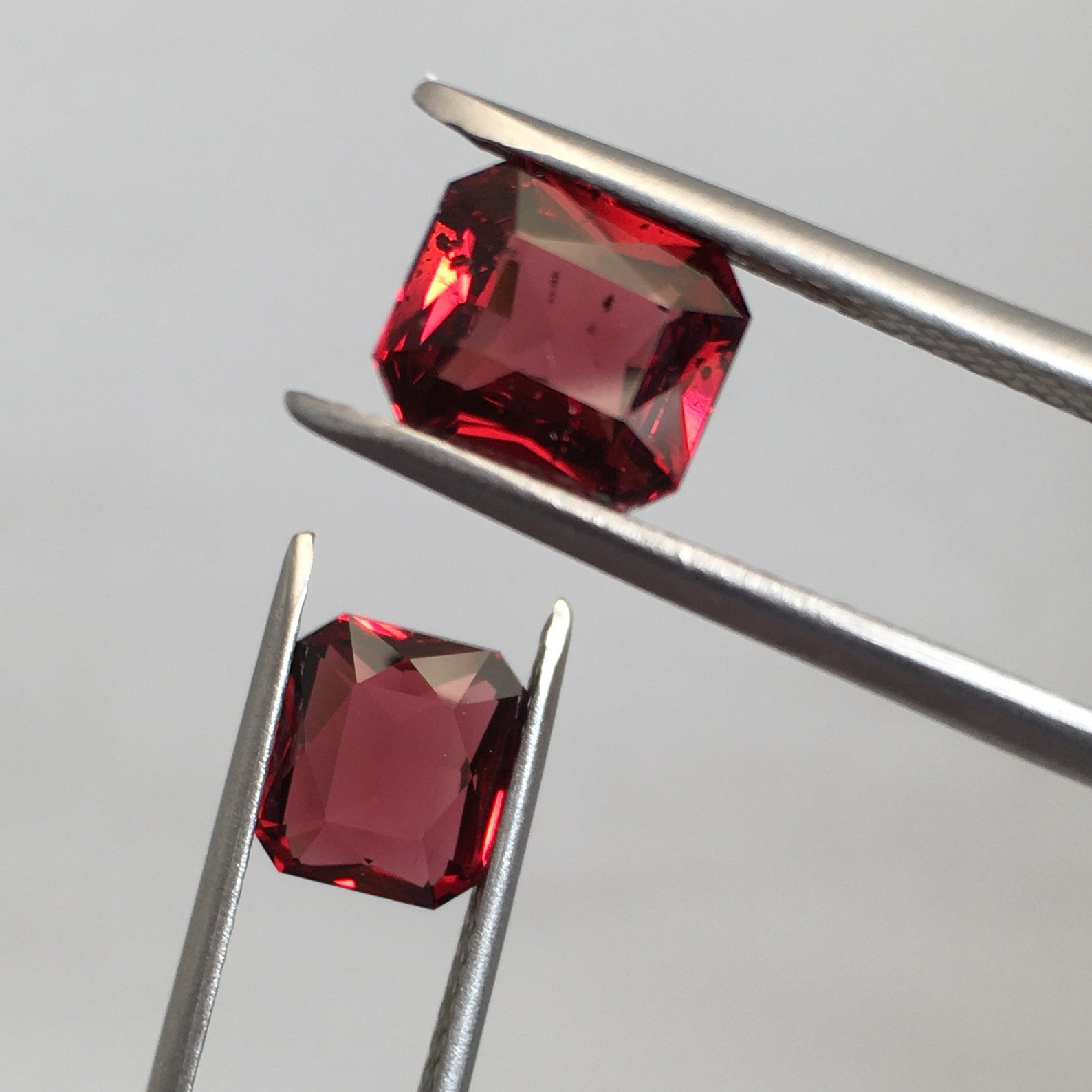 Natural Red Garnet Pair Garnet Gemstones 7.04 Ct 2pcs Eye - Etsy