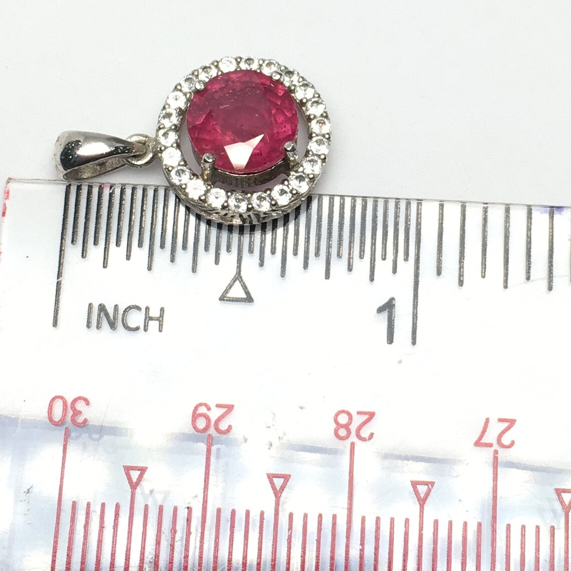 Vintage Style Ruby Pendant Ruby Jewelry beautiful Round Ruby | Etsy