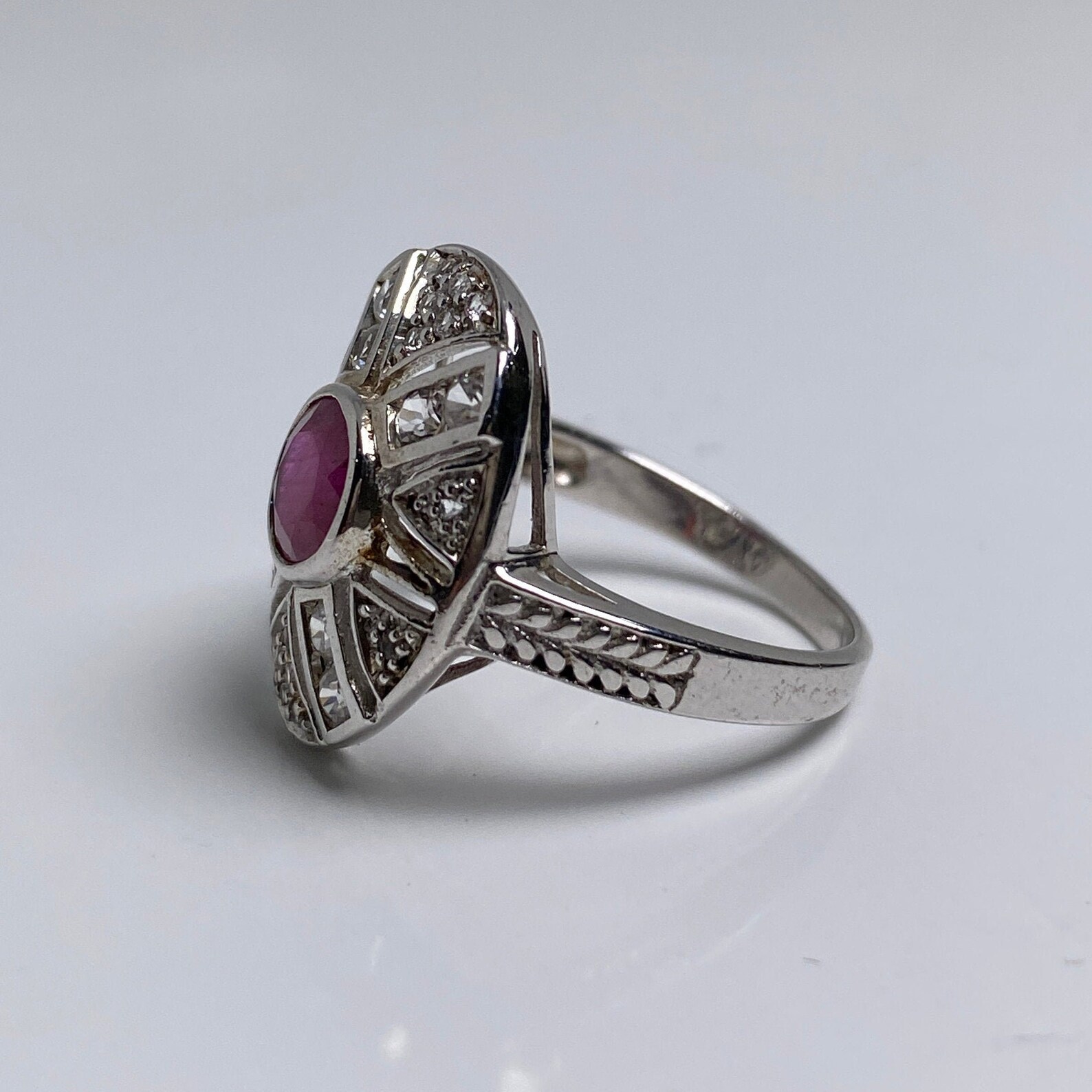 Natural Ruby Lady Ring set in Sterling Silverruby Statement - Etsy