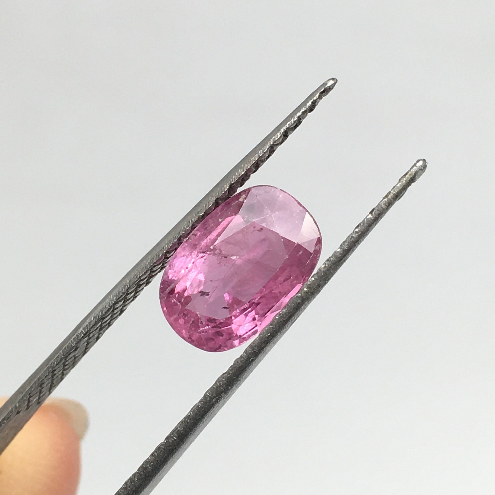 Natural Burmese Ruby 1.65 Ct Natural Hot Pink Ruby long Oval - Etsy